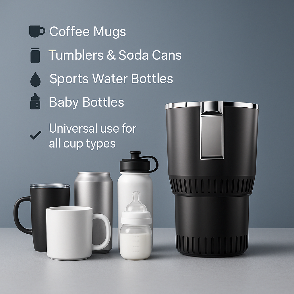 Smart Car Cup Holder – Heats & Cools Drinks in Minutes – Technoleep